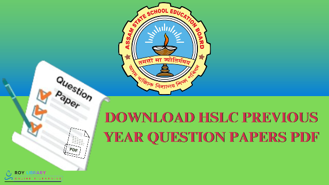 SEBA Class 10 Question Paper 2024 | HSLC Previous Year Question Papers ...